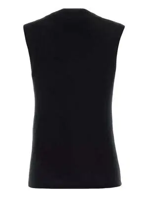 Fendi Ti Amo Print Jersey Top - Black