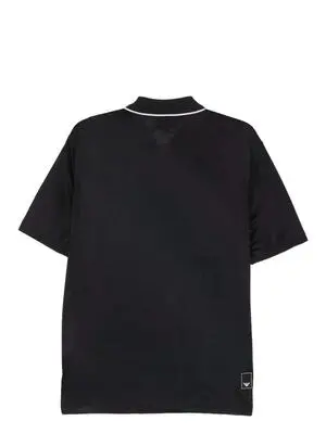Emporio Armani Logo-patch Polo Shirt - Black