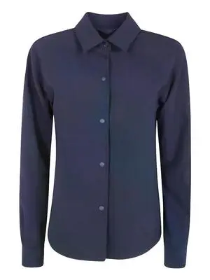 Aspesi Glue Press-stud Long-sleeve Shirt - Blue