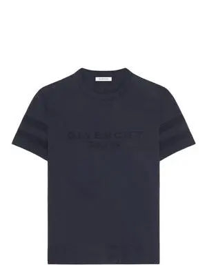 GIVENCHY Givenchy Cotton-Knit Paris-Jacquard T-Shirt
