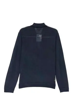Emporio Armani Logo-patch Polo Shirt - Blue