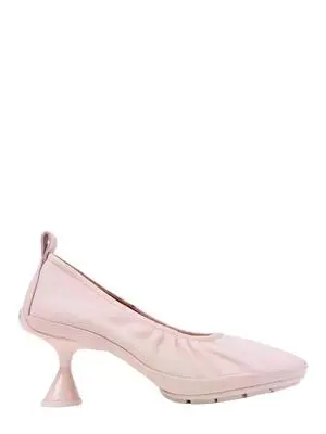 Camper Camper Right Left Sculptural-Heel Leather Pumps Pink