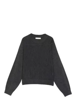 ELEH Ribbed-knit Wool Sweater - Grey