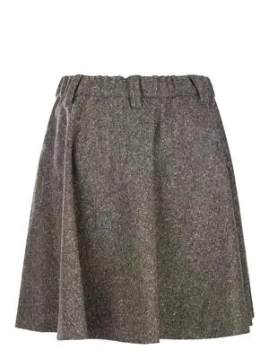 BRUNELLO CUCINELLI Brunello Cucinelli Marl-Effect A-Line Skirt