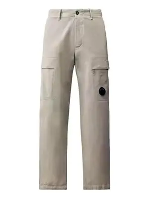 C.P. COMPANY Stretch Sateen Regular Cargo Pants - Neutrals