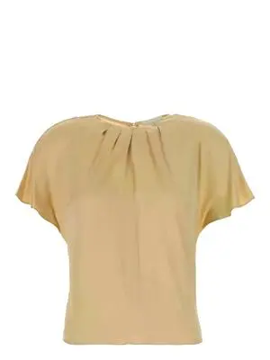 Isabel Marant Étoile ISABEL MARANT Sakine Pleated Top Yellow