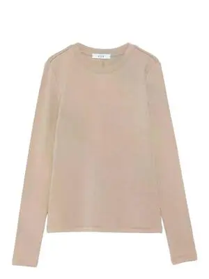 ELEH Crew-neck Long-sleeve T-shirt - Neutrals