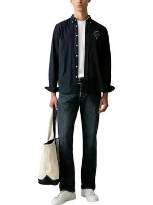 AERONAUTICA MILITARE Cotton Shirt - Blue