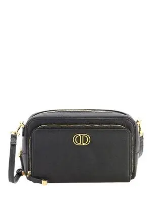 Dior Caro Double Pouch Crossbody Bag - Black
