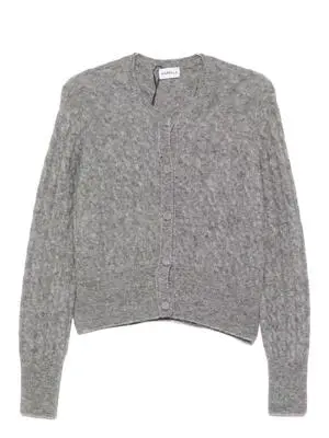 Marella Cable-knit Cardigan - Grey