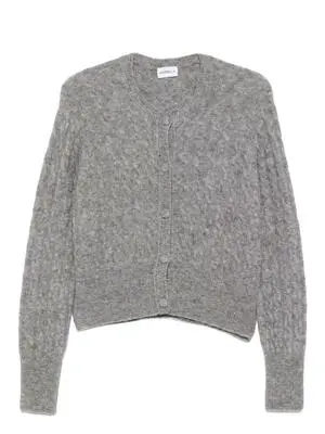 Marella Cable-knit Cardigan - Grey