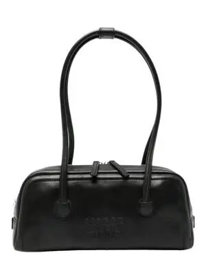 MARGESHERWOOD Marge Sherwood Logo-Debossed Leather Shoulder Bag Black