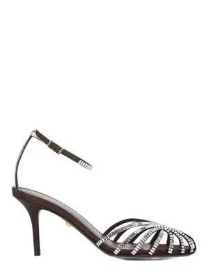 ALEVI MILANO Penelope Xtal Crystal-embellished Sandals - Brown