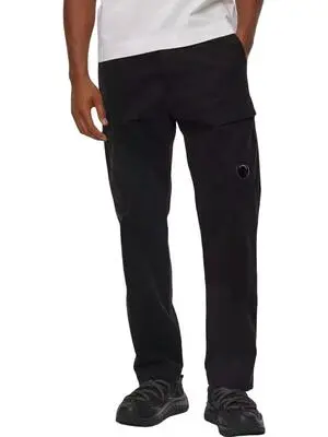 C.P. COMPANY Stretch-sateen Cargo Pants - Black