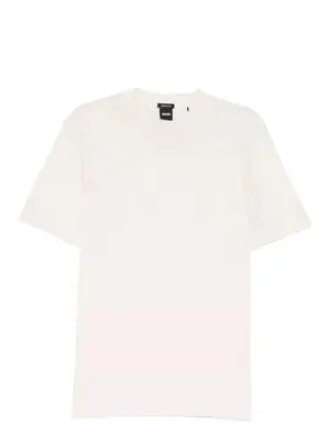 BOSS Logo-embroidered T-shirt - Neutrals