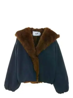 ELEH Eleh Padded Faux-Fur-Trim Jacket