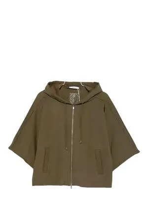 Max Mara Fidato Zip-up Hooded Jacket - Green