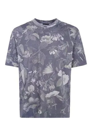 EMPORIO ARMANI Floral-print T-shirt