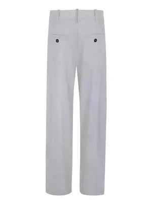 Brunello Cucinelli Pleated Wide-leg Trousers - Grey