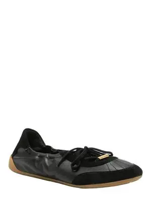 Chloé Chloé Kick Lace-Up Ballet Flats Black