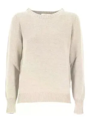 GRAN SASSO Wool Crew-neck Sweater - Neutrals