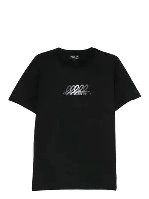AGNES B. Logo-print T-shirt - Black
