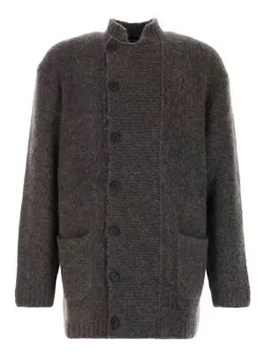Giorgio Armani Button-up Knit Cardigan - Blue