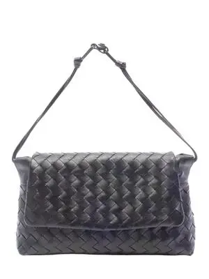 Bottega Veneta Bottega Veneta Intrecciato Giorno Shoulder Bag Black