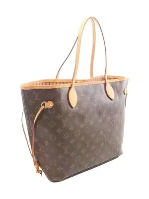 LOUIS VUITTON Louis Vuitton Monogram Neverfull MM Tote Bag Brown