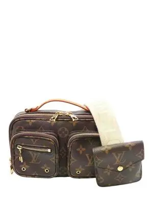 LOUIS VUITTON Monogram Utility Satchel - Brown