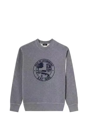 A.p.c. Sweatshirt With Garden Logo - Grey