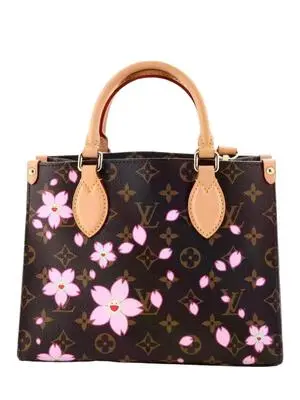 LOUIS VUITTON X Takashi Murakami Limited Edition Cherry Blossom Monogram Pm Tote Bag - Brown