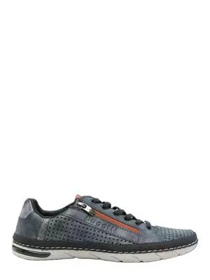 BUGATTI Perforated Side-zip Sneakers - Blue