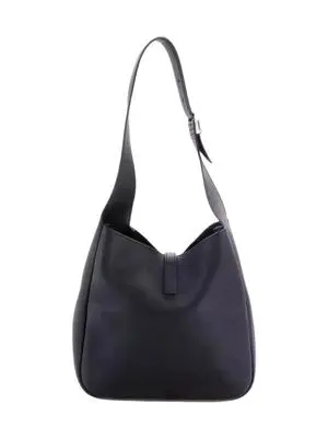 Saint Laurent Supple Leather Small Hobo Bag - Black