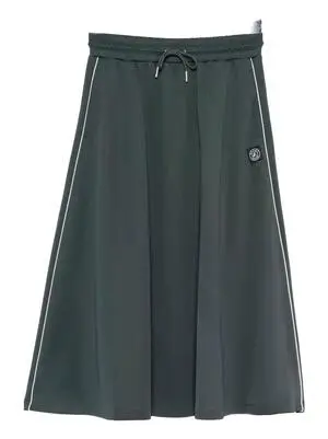 AGNES B. Logo-patch Skirt - Green
