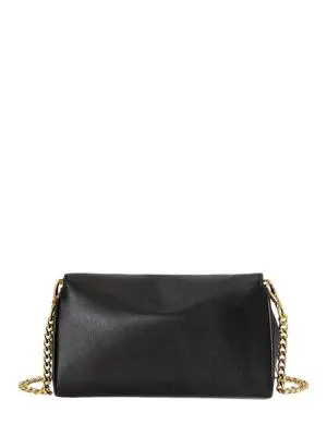 Ralph Lauren Logo-plaque Chain-strap Clutch Bag - Black