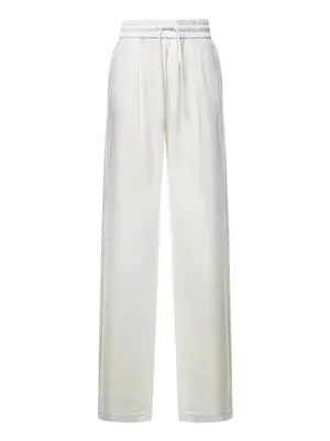 Max Mara Drawstring Wide-leg Track Pants - Neutrals