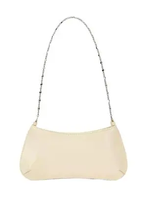 Jacquemus Bisou Chain Leather Shoulder Bag - Neutrals