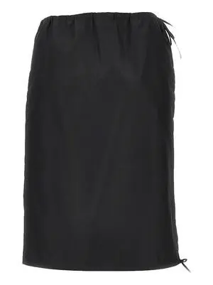 Prada Re-nylon Pencil Skirt - Black