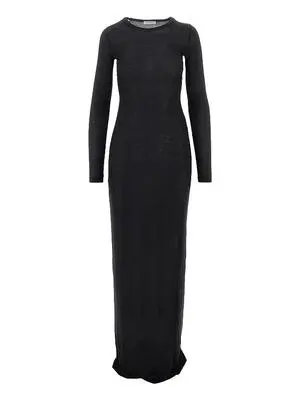 7 For All Mankind Jersey Long Dress - Black