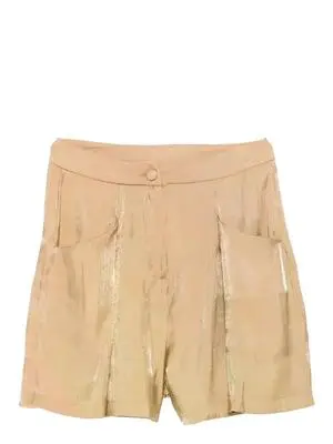 MARC ELLIS Marc Ellis Pleated Satin Shorts