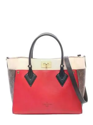LOUIS VUITTON Monogram On My Side Mm Satchel - Red