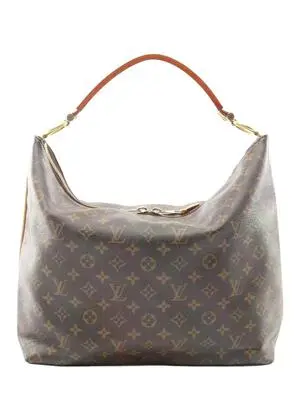 LOUIS VUITTON Monogram Sully Mm Hobo Bag - Brown