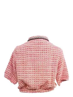 MAJE Maje Tweed Polo Top