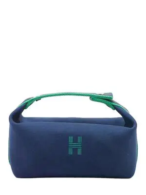Hermès Toile Bride A Brac Vanity Bag - Blue