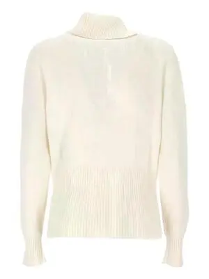 GRAN SASSO Ribbed-knit Shawl-collar Sweater - Neutrals