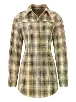ONETEASPOON Drifters Check-pattern Shirt - Neutrals