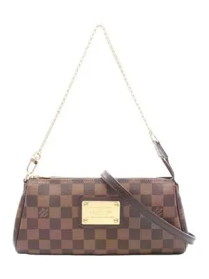 LOUIS VUITTON Damier Ebene Eva Satchel - Brown