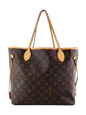 LOUIS VUITTON Monogram Canvas Neverfull Mm Tote Bag - Brown