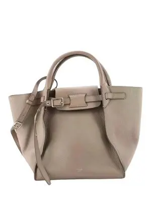 Celine Grained Calfskin Small Satchel - Neutrals